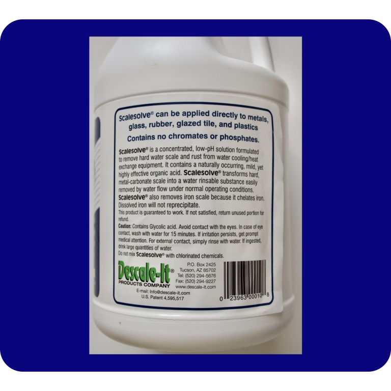 Scalesolve® Industrial Descaler – Call To Order – Descale-It Products ...